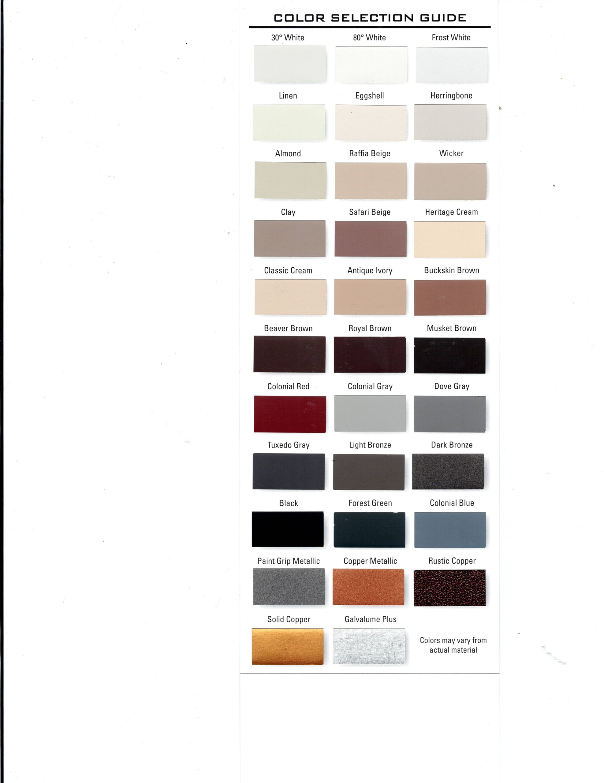 Gutter Colors - NW Gutter Protection